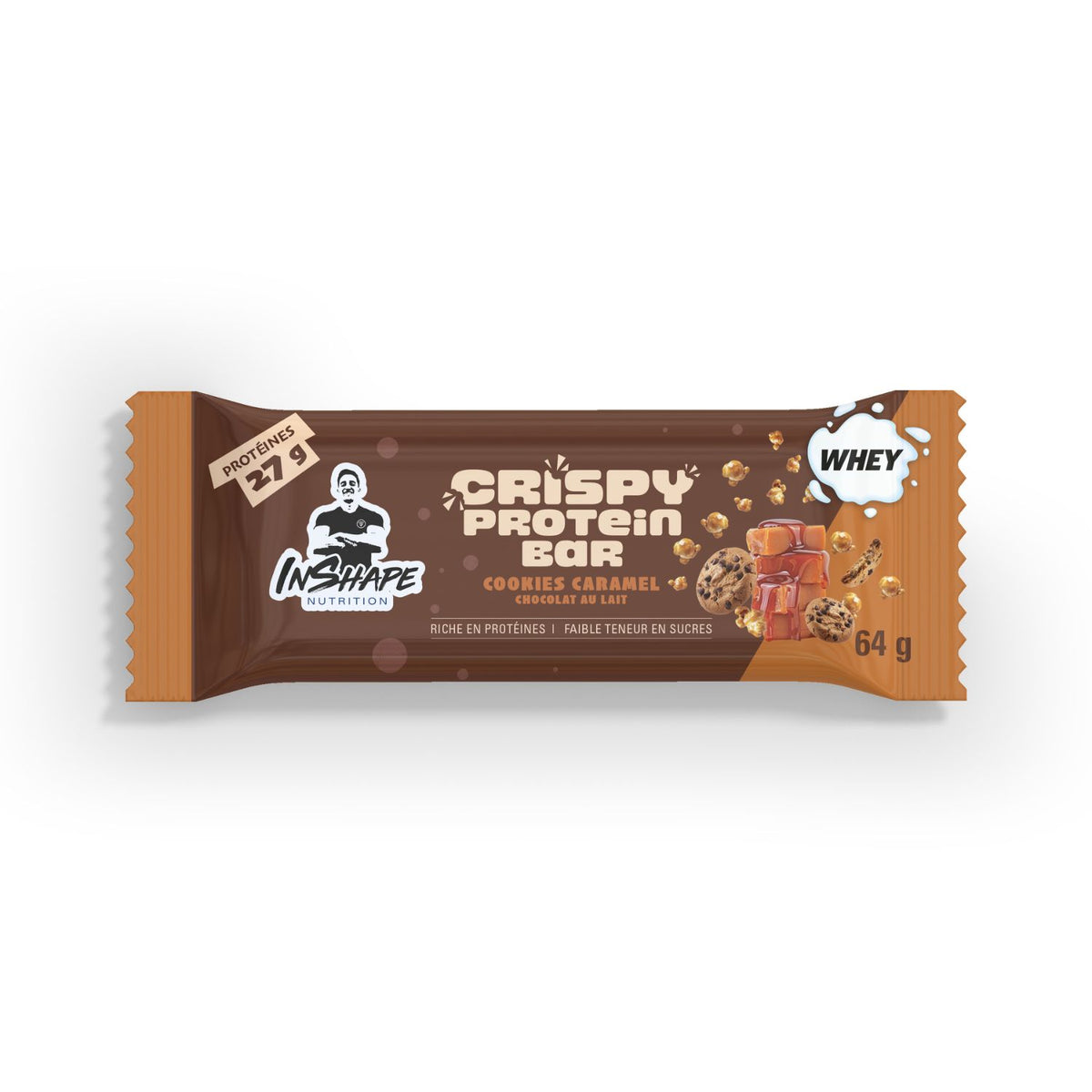 Crispy Protein Bar 64 g TIBO INSHAPE Barre de 64 g Coco caramel ...