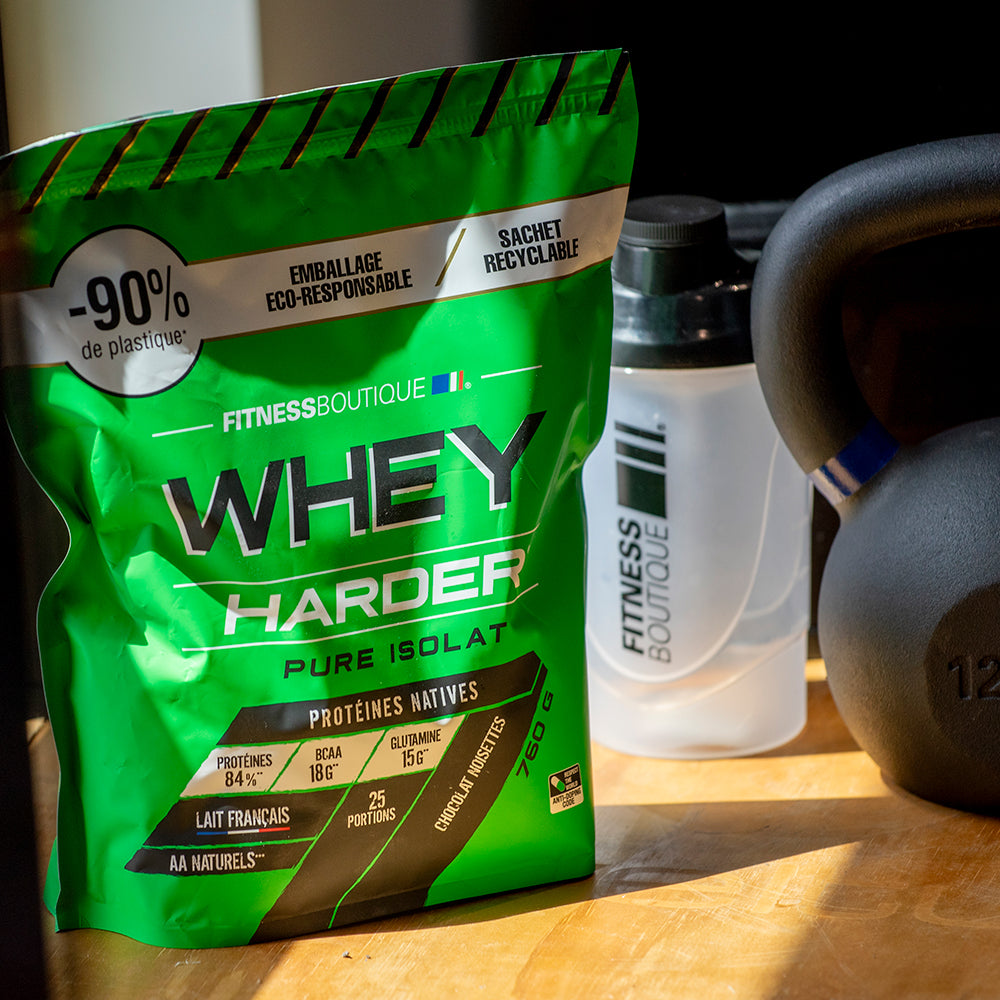 Whey Harder FITNESSBOUTIQUE HARDER Sachet de 760 g Banane FITWHS760VA