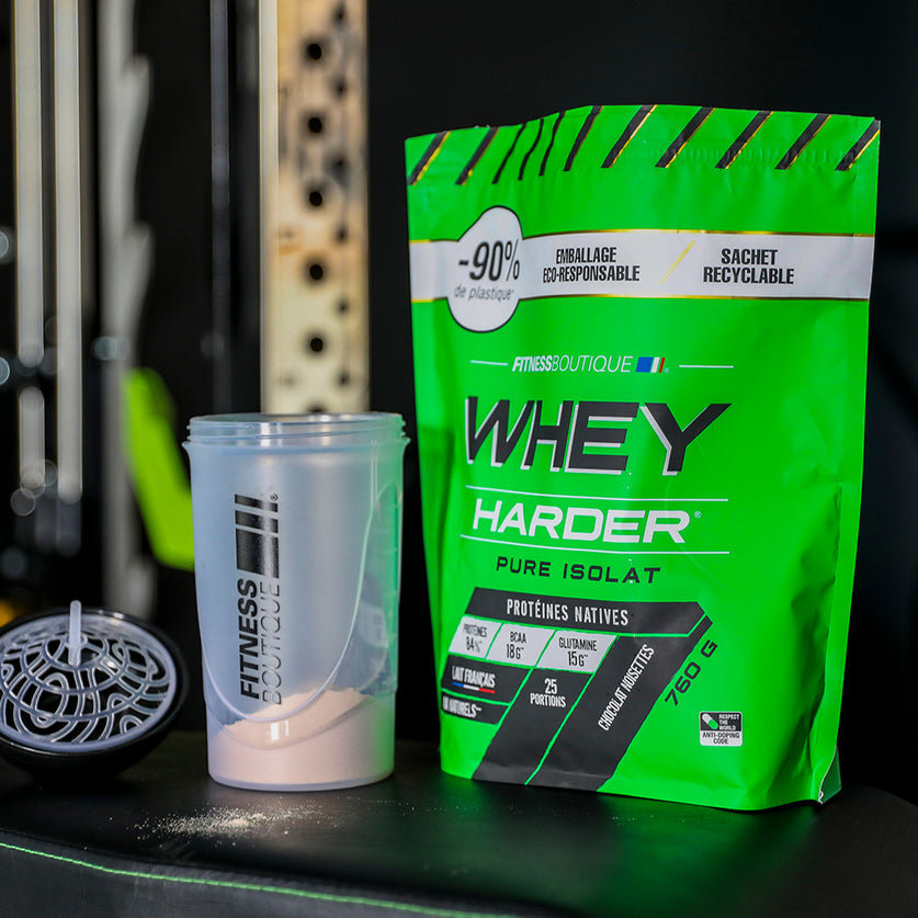 Whey Harder FITNESSBOUTIQUE HARDER Sachet de 760 g Banane FITWHS760VA