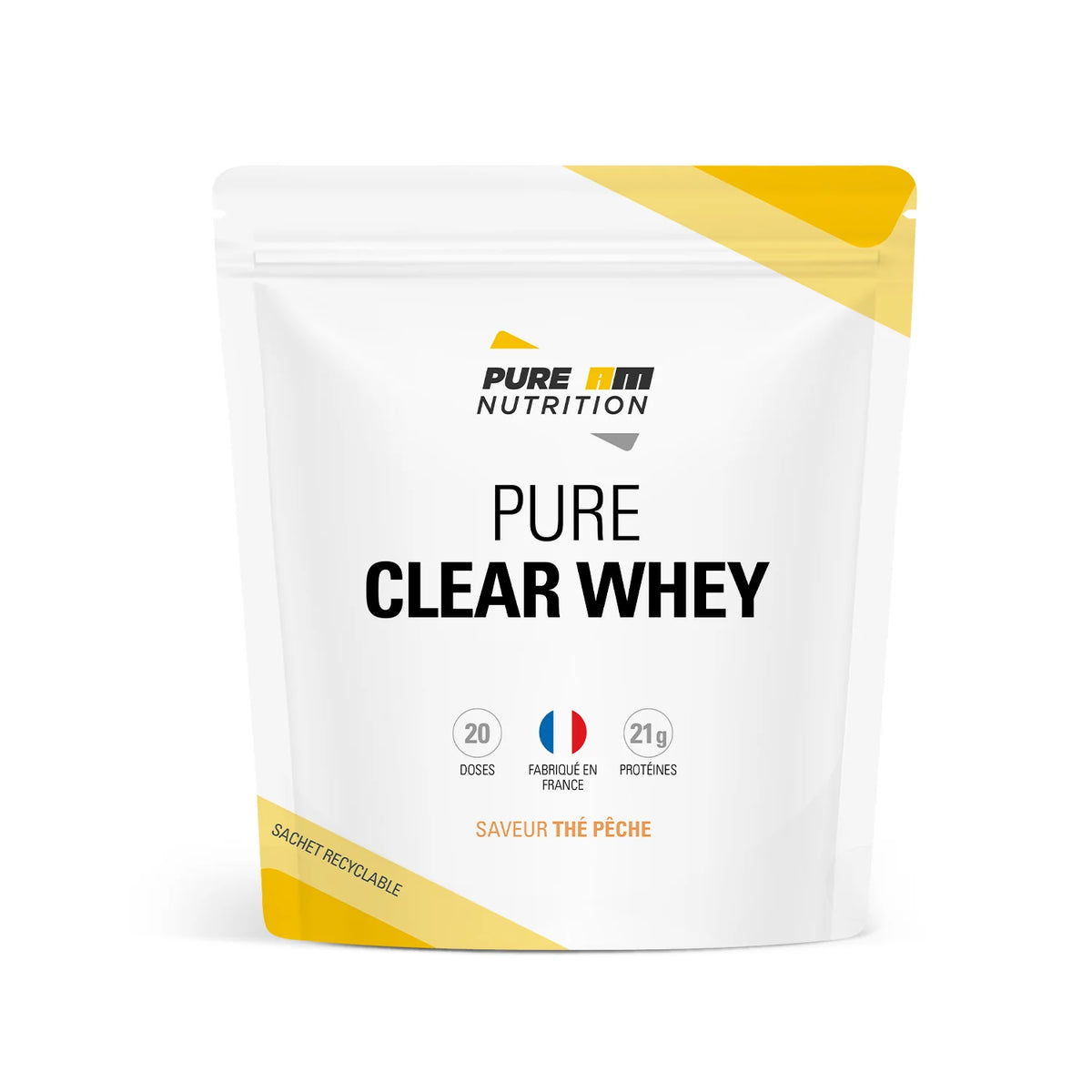 PURE Clear Whey PURE AM NUTRITION Sachet de 500 g Pomme PURCLEAR500T