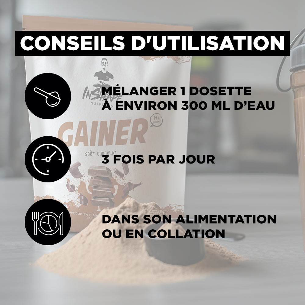 Gainer TIBO INSHAPE Sachet de 1 kg Chocolat TIBGAIN1ST